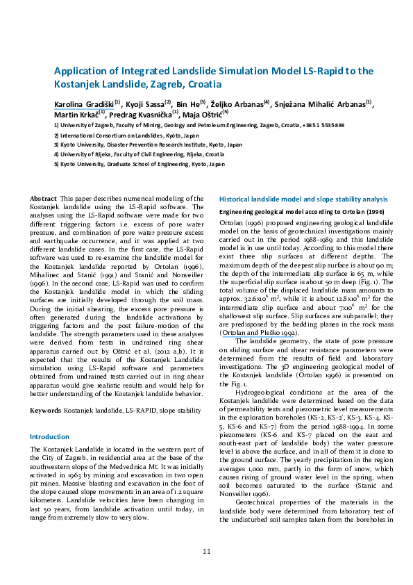 (PDF) Application of integrated landslide simulation model using LS ...