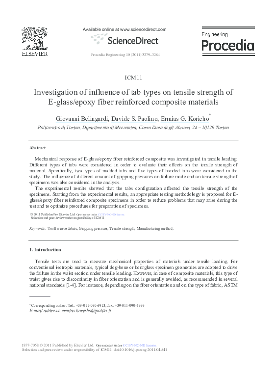 (PDF) Investigation of influence of tab types on tensile strength of E ...
