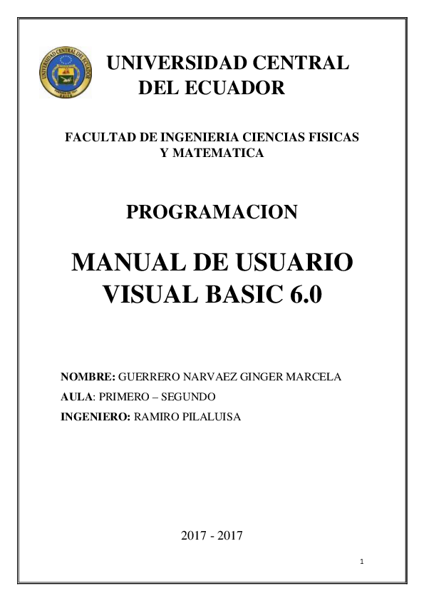 (PDF) UNIVERSIDAD CENTRAL DEL ECUADOR FACULTAD DE INGENIERIA CIENCIAS FISICAS Y MATEMATICA ...