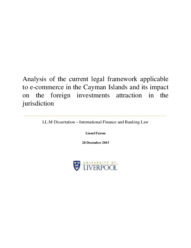 (PDF) Analysis of the current legal framework applicable to e-commerce ...