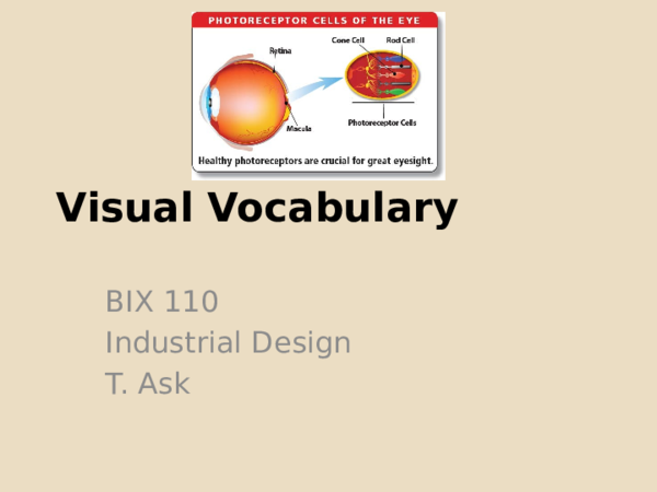 (PPT) Visual Vocabulary b.pptx | Thomas Ask - Academia.edu