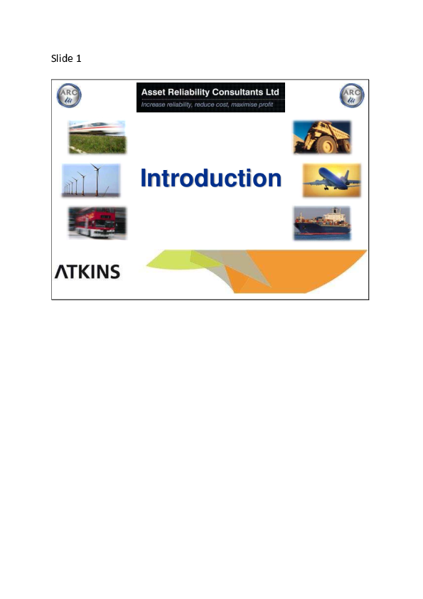 (PDF) Planning to Extend the Life of Major Assets Presentation with ...