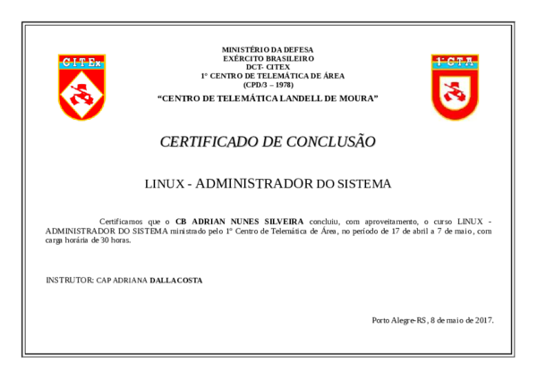 (PDF) MINISTÉRIO DA DEFESA EXÉRCITO BRASILEIRO DCT-CITEX 1° CENTRO DE ...