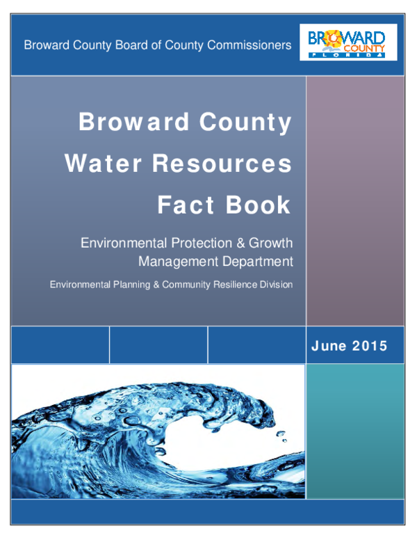 (PDF) Broward Cty Avg Wet Season Water Table Map