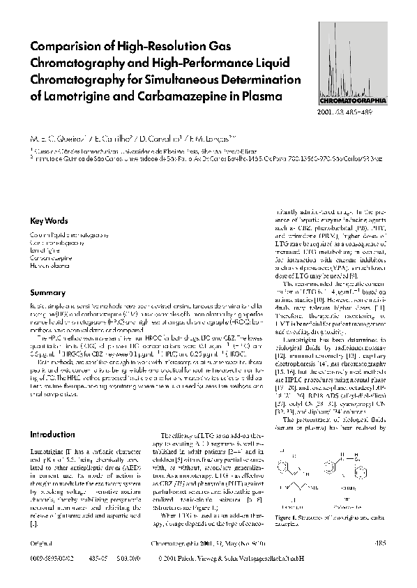 (PDF) Comparison of high-resolution gas chromatography and high-performance liquid ...