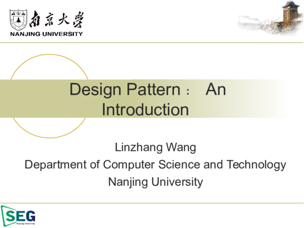 (PPT) DesignPatterns Introduction-goodone | JERNPZITHS Thalha - Academia.edu