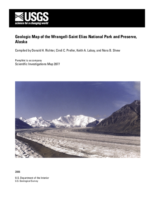 (PDF) Geologic Map of the Wrangell-Saint Elias National Park and ...