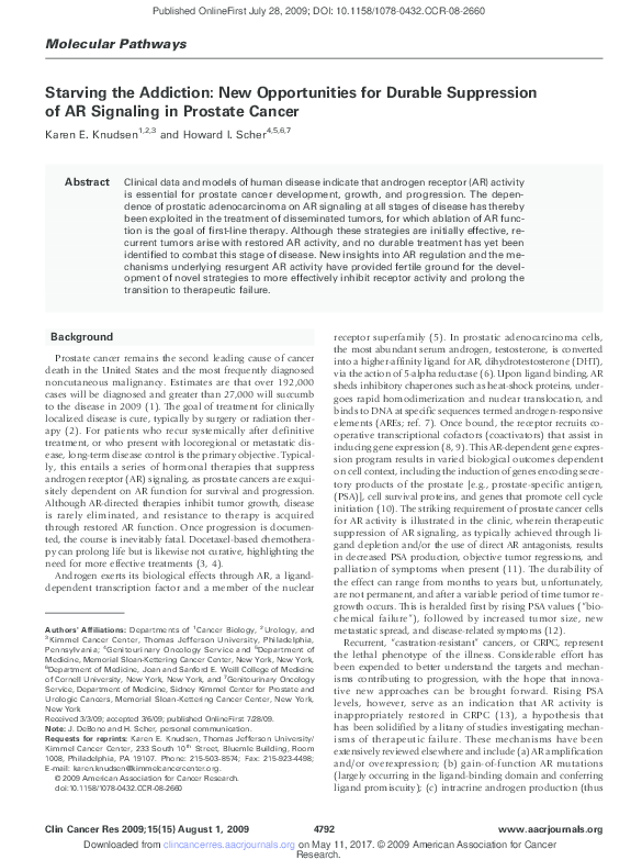 (PDF) Starving the Addiction: New Opportunities for Durable Suppression ...