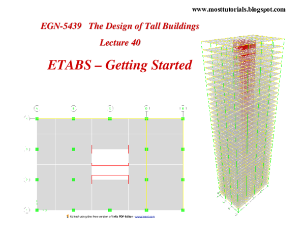 (PDF) ETABS – Getting Started