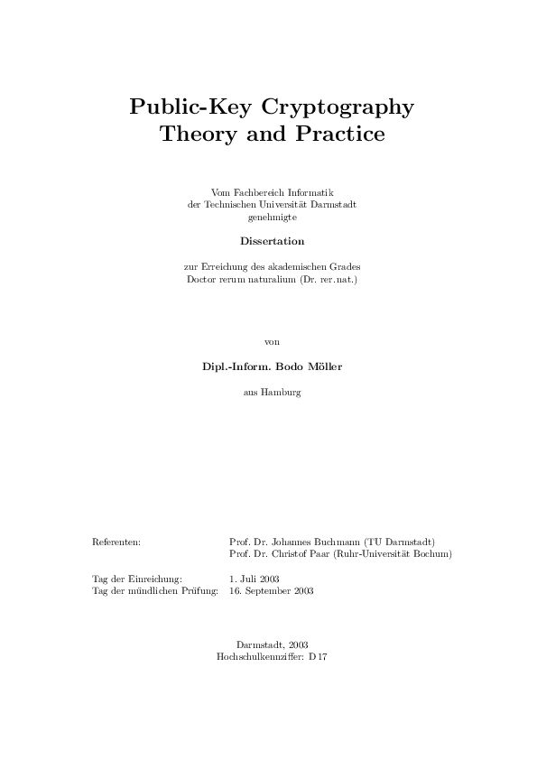 (PDF) Public-Key Cryptography Theory and Practice