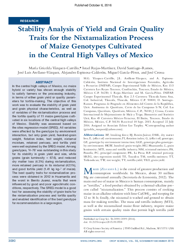 (PDF) G. Vazquez et al., 2016 Crop Science.pdf | Jose Crossa - Academia.edu