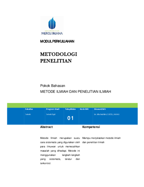 (PDF) METODOLOGI PENELITIAN