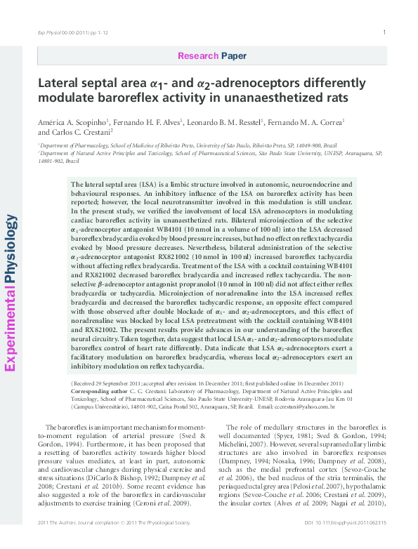 (PDF) Brain Pathways Involved in the Modulatory Effects of ...