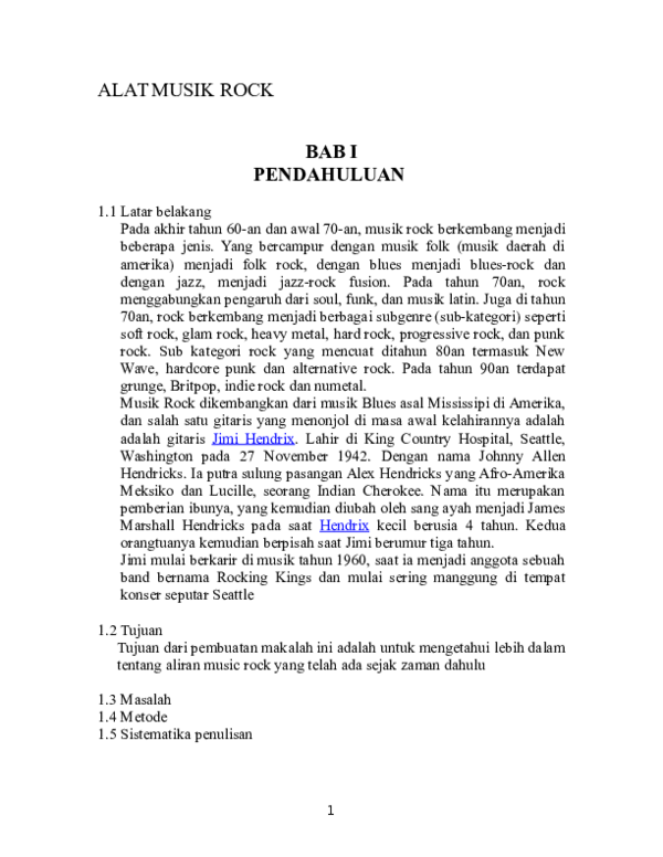 (DOC) ALAT MUSIK ROCK