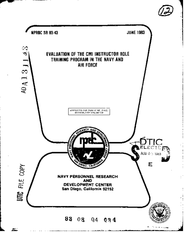 (PDF) Evaluation of the CMI (Computer-Managed Instruction) Instructor ...