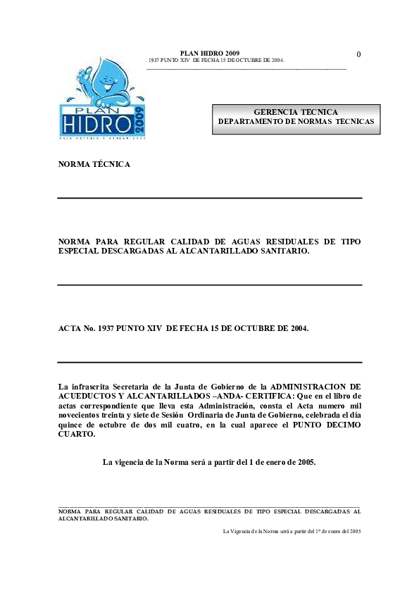 (PDF) PLAN HIDRO 2009