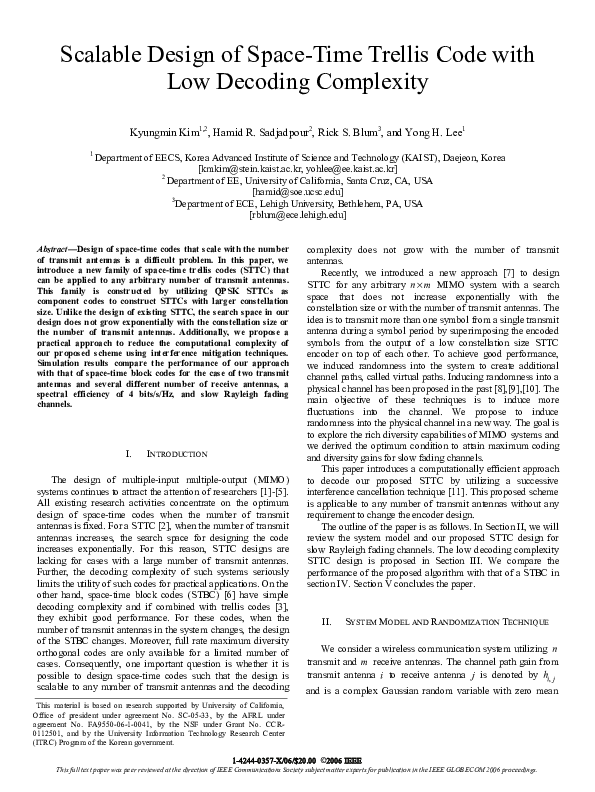 (PDF) Phase ambiguity diminishing space-time trellis codes | H. Leib - Academia.edu
