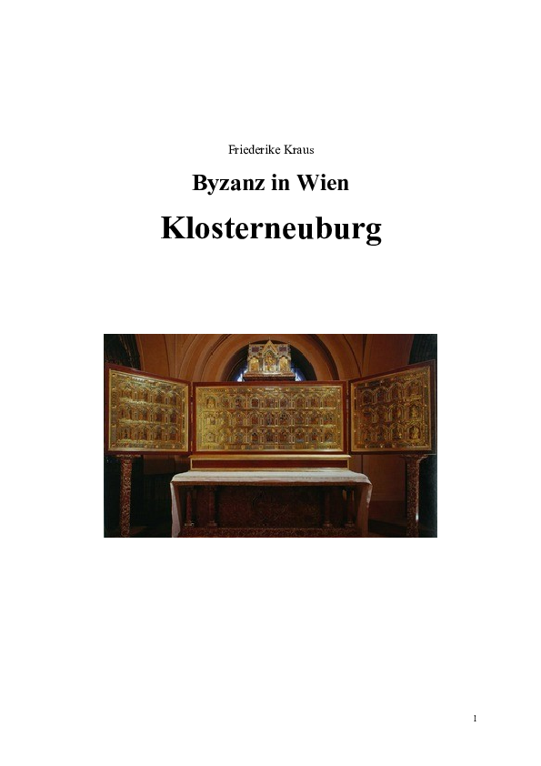 (DOC) Byzanz in Wien SE Arbeit | Friederike Kraus - Academia.edu