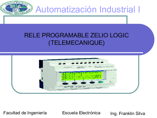 (PPT) Introduccion al Zelio Soft