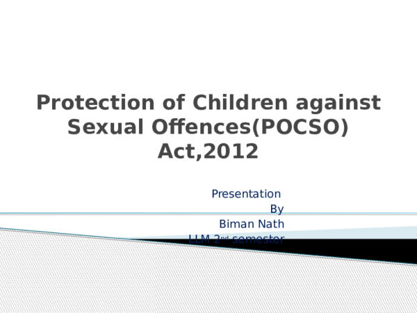(PPT) POCSO power point