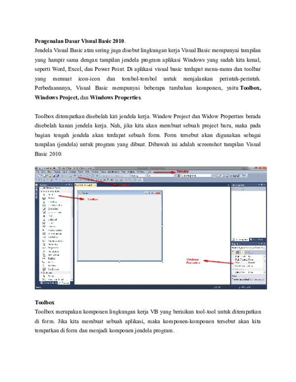 (DOC) Pengenalan Dasar Visual Basic