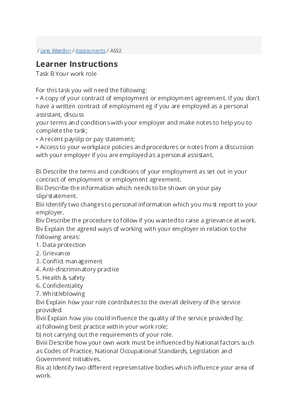 (DOC) Learner Instructions