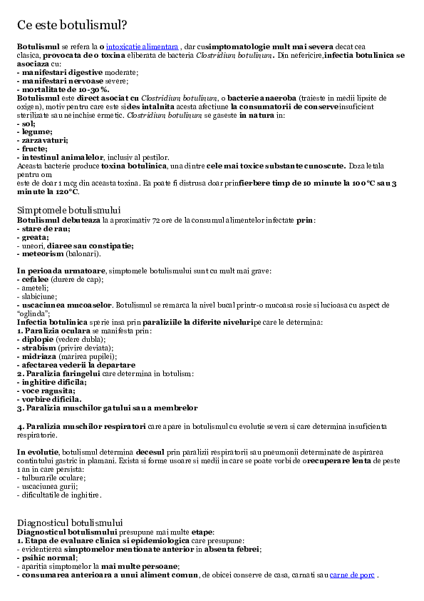 (DOC) Ce este botulismul