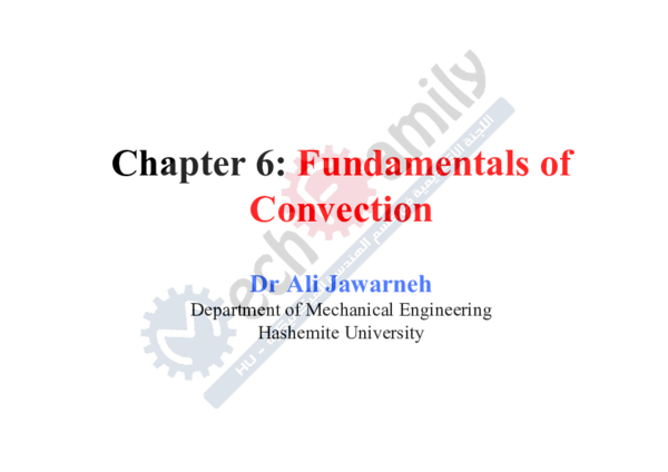 (PDF) Chapter 6: Fundamentals of Convection