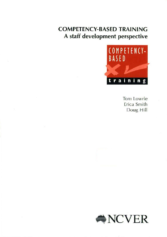 (PDF) Competency-Based Training: A Staff Development Perspective