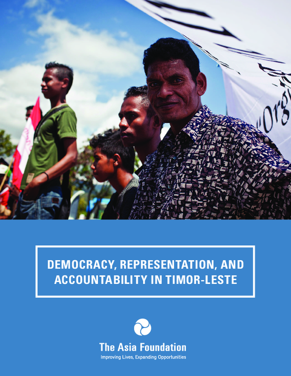 (PDF) DEMOCRACY, REPRESENTATION, AND ACCOUNTABILITY IN TIMOR-LESTE