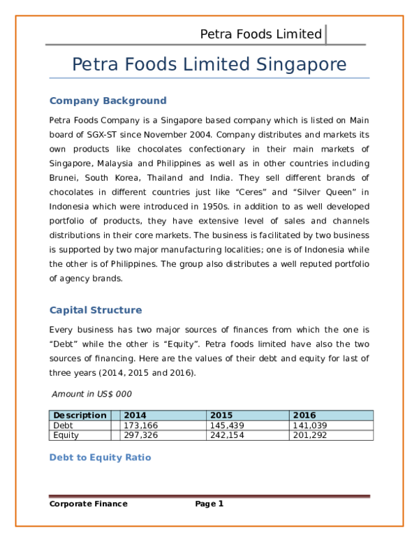 (DOC) Petra Foods | Zakria Rehman - Academia.edu
