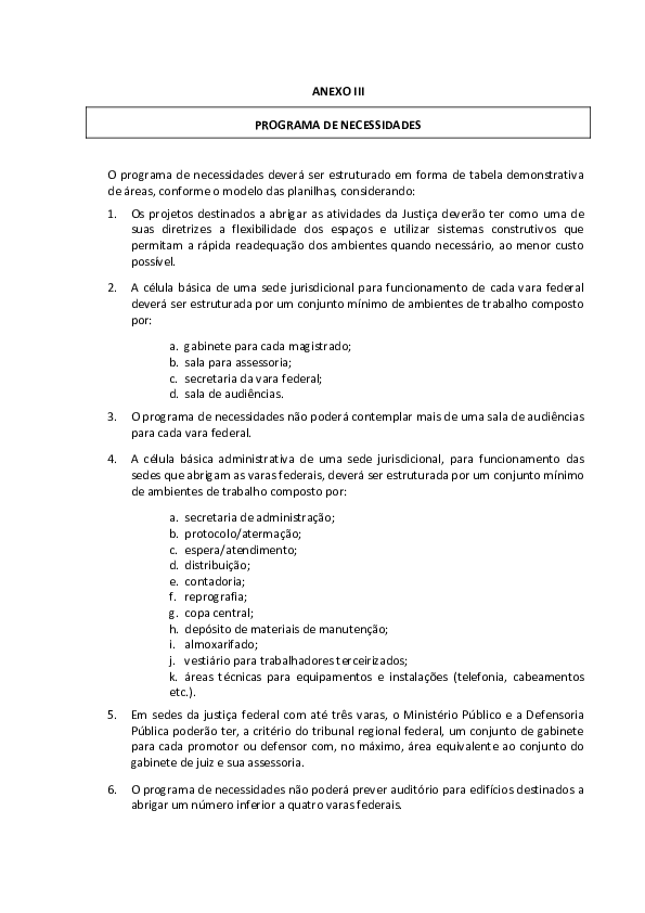 (PDF) Programa de Necessidades Exemplo