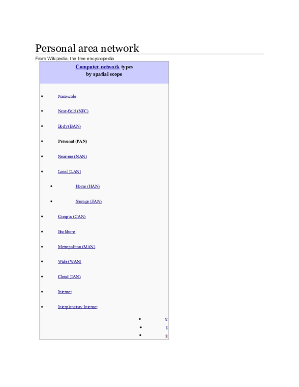 (DOC) Personal area network Computer network types by spatial scope ...