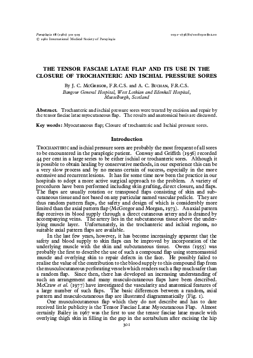 (PDF) The tensor fasciae latae flap and its use in the closure of ...