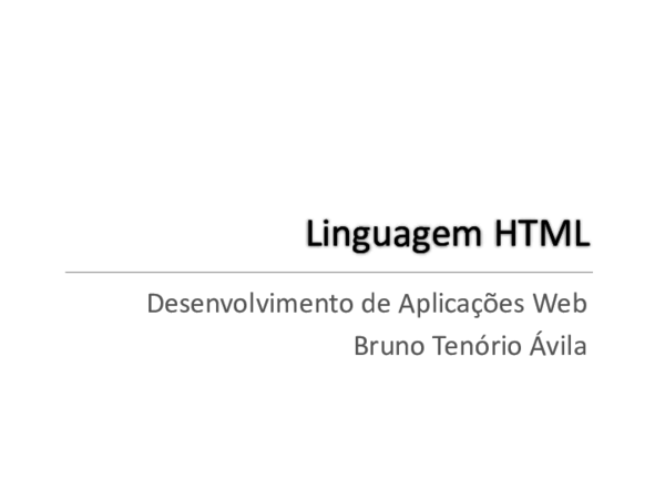 (PDF) Linguagem HTML | Edgar ZT - Academia.edu