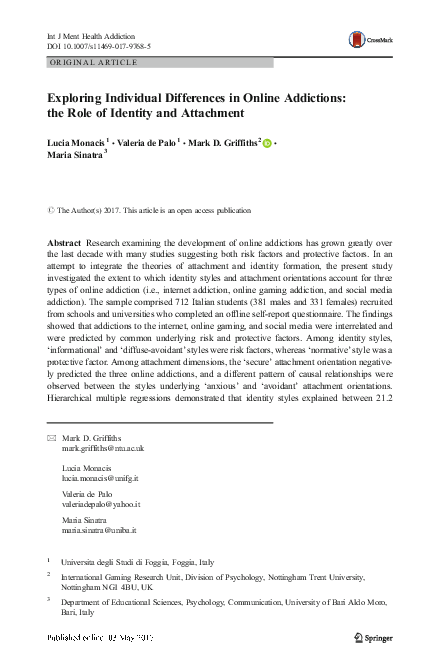 (PDF) Yilmaz, E., Griffiths, M.D. & Kan, A. (2017). Development and Validation of Video Game ...