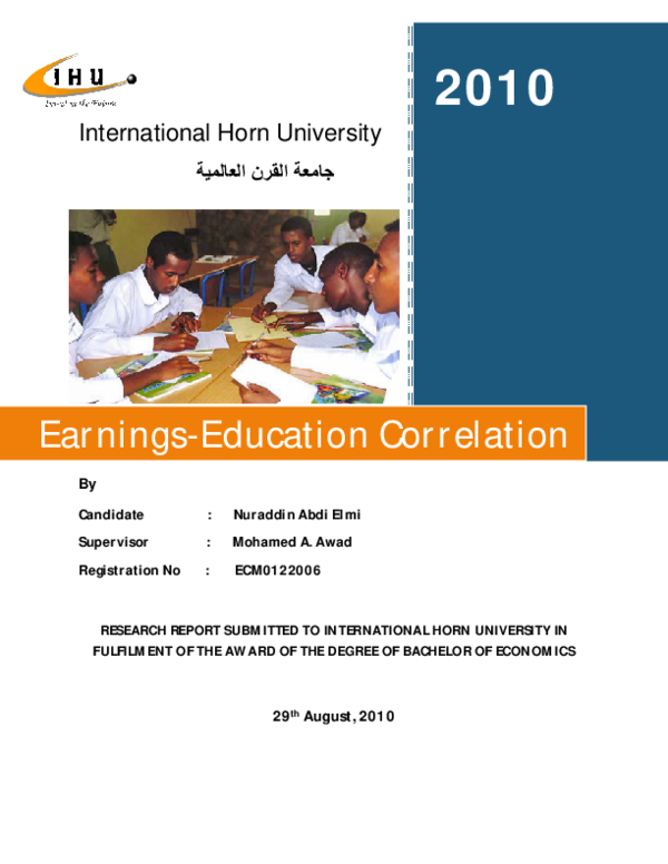 (PDF) Income-education Correlation