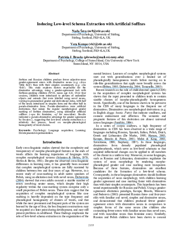 (PDF) Inducing low-level schema extraction with artificial suffixes
