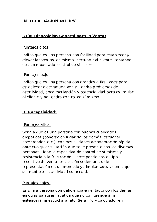 (DOC) Interpretacion Del Ipv