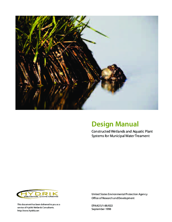 (PDF) Design Manual Constructed Wetlands and Aquatic Plant Systems for ...