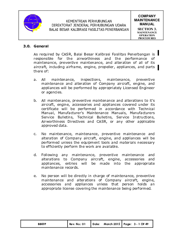 (PDF) Sect 3 Maintenance Operation Procedures