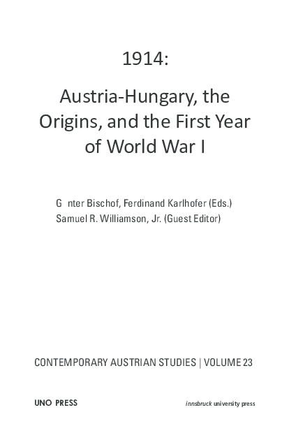 (PDF) A Train Ride to Disaster: The Austro-Hungarian Eastern Front in 1914