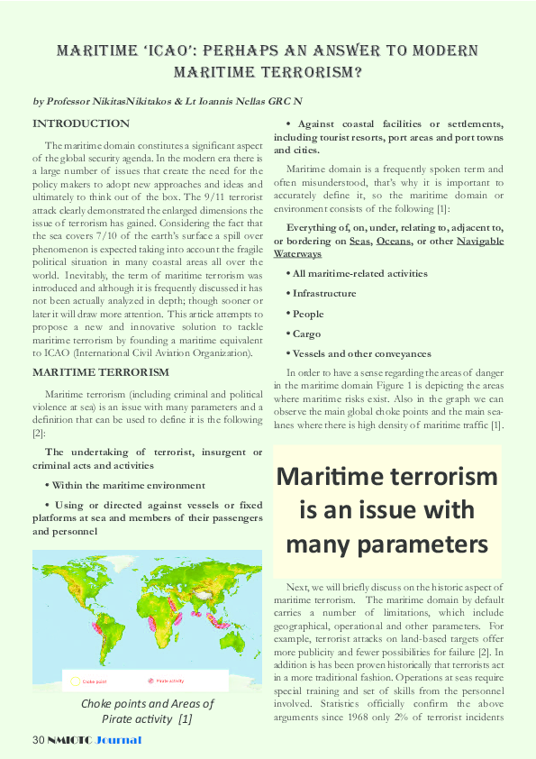 (PDF) Maritime ICAO-Perhaps an Answer to Maritime Terrorism.pdf