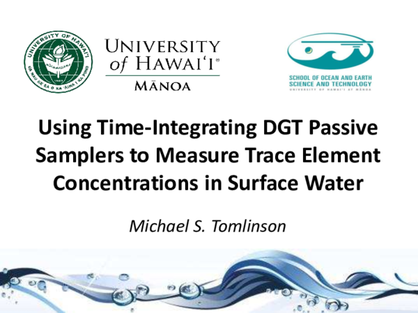 (PDF) Using Time-Integrating DGT Passive Samplers to Measure Trace ...