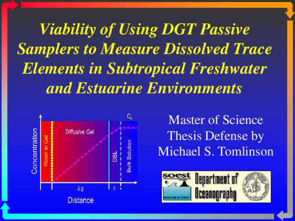 (PDF) Viability of Using DGT Passive Samplers to Measure Dissolved ...