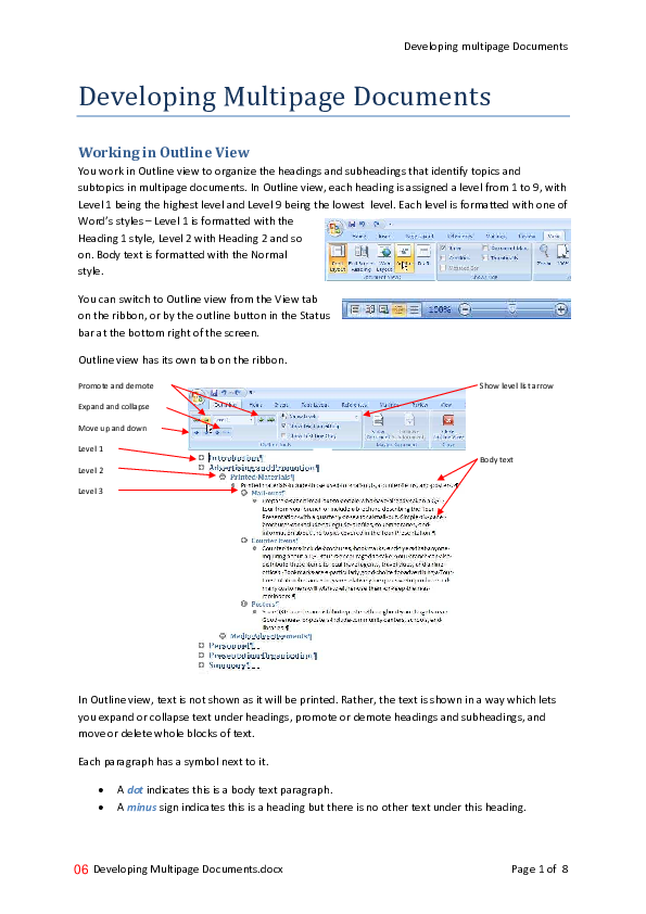 (PDF) Developing multipage Documents 07 Developing Multipage Documents.docx Developing Multipage ...