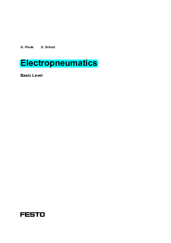 (PDF) Electropneumatics Basic Level