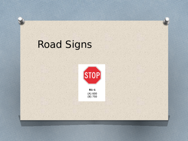 (PPT) Wacky Road Sign Task