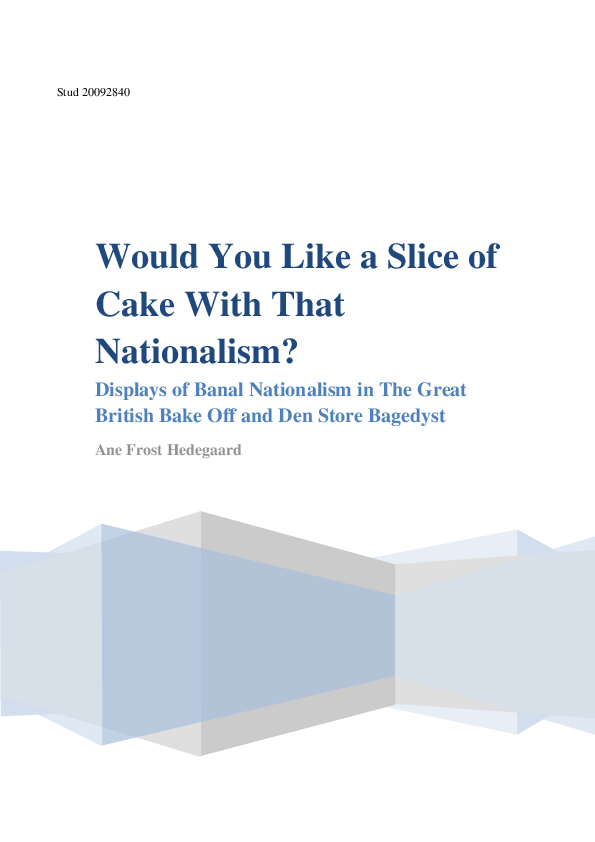 (PDF) Would You Like a Slice of Cake With That Nationalism? Displays of ...