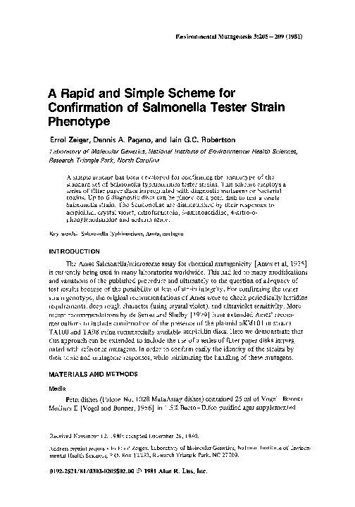 (PDF) A rapid and simple scheme for confirmation of salmonella tester ...